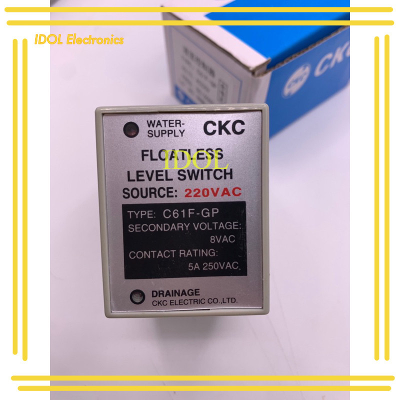 NEW แท้ ร้านในไทย CKC แท้ C61F-GP Level Switch AC220V รีเลย์ ระดับ ...