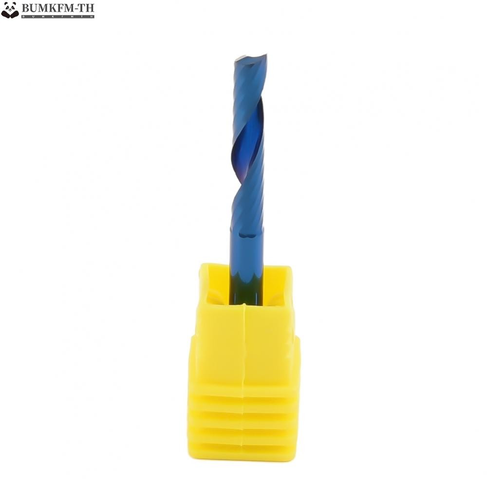 End mill 4/6mm Shank Nano เคลือบสีฟ้า Nylon PVC Router Bit เครื่องมือ ...