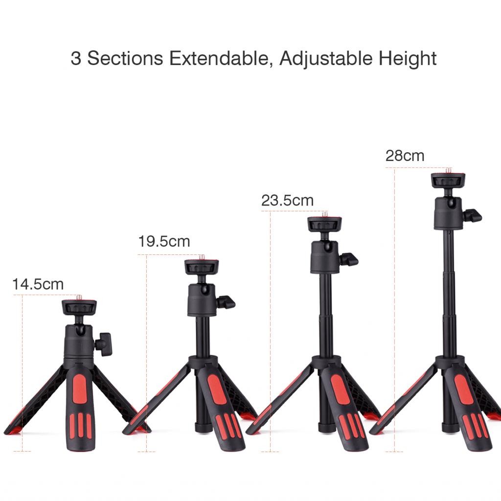 XIXIAN M12 MINI MINI TR 3 ส่วนขยายได้ด้วยคลิปโทรศัพท์หัวบอลที่หมุนได้ 1 ...