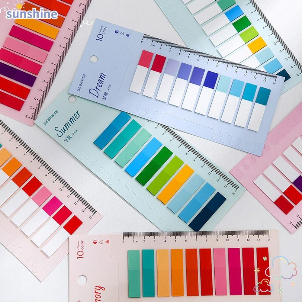 SSUNSHINE 4Bag Sticky Notes DIY Key Points เครื่องเขียนอุปกรณ์สํานักงาน ...