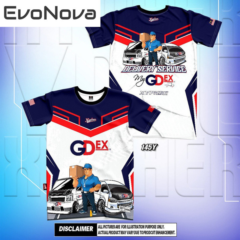 เสื้อคอกลม GDEX Courier Service Jersey THE FRONTLINER | Shopee Thailand
