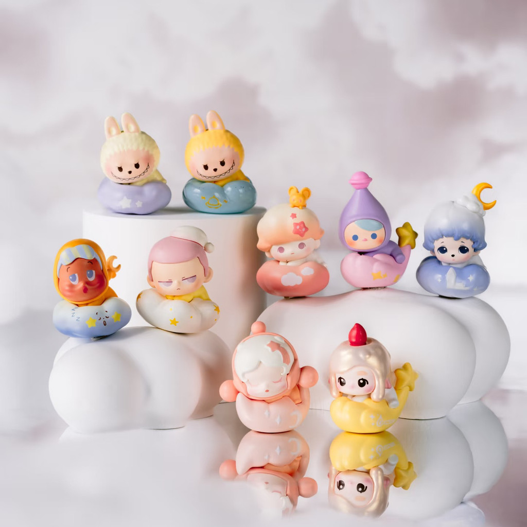 [ของแท้] POP BEAN Goodnight, Night Sky Series ยืนยัน MINI SP LABUBU DIMOO รูปตุ๊กตาเครื่องประดับ ...
