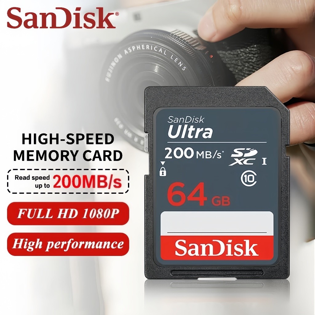 Original SD card Ultra 32GB SDHC 64/128/256/512GB SDXC Memory Card C10 ...