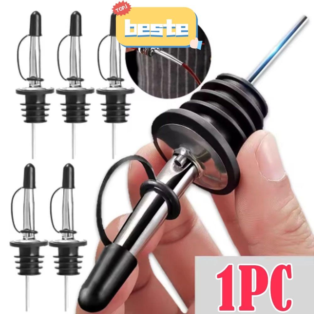 BESTE เหล้า Pourer, Flow สแตนเลสสตีลไวน์ Pourer, Tapered Spout ขวด ...