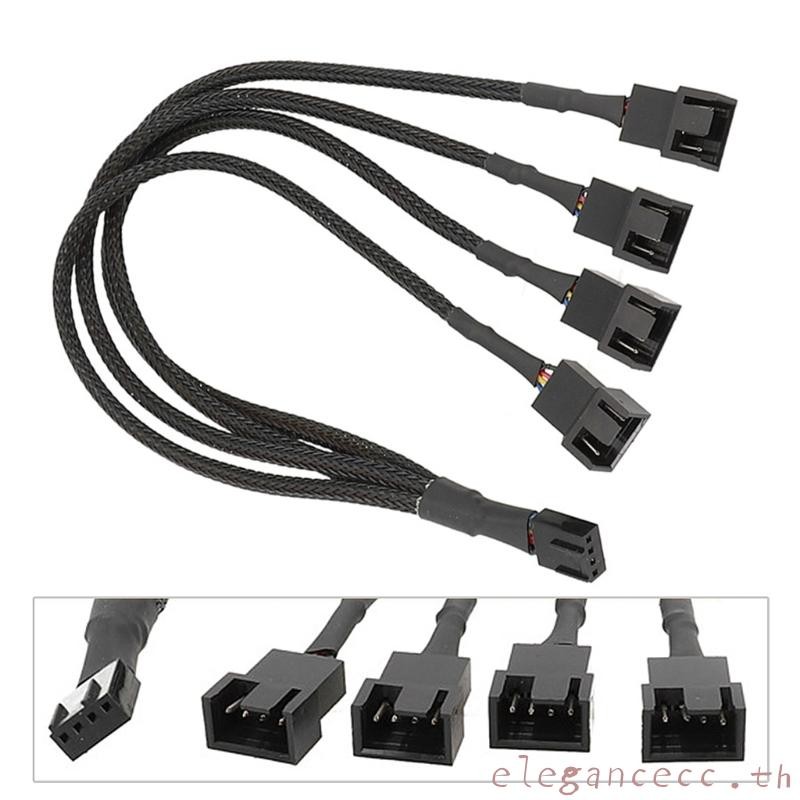 ELEGAN PC Fan Splitter 4 Pin PWM Fan Splitter Cable PC Case Fan Header ...