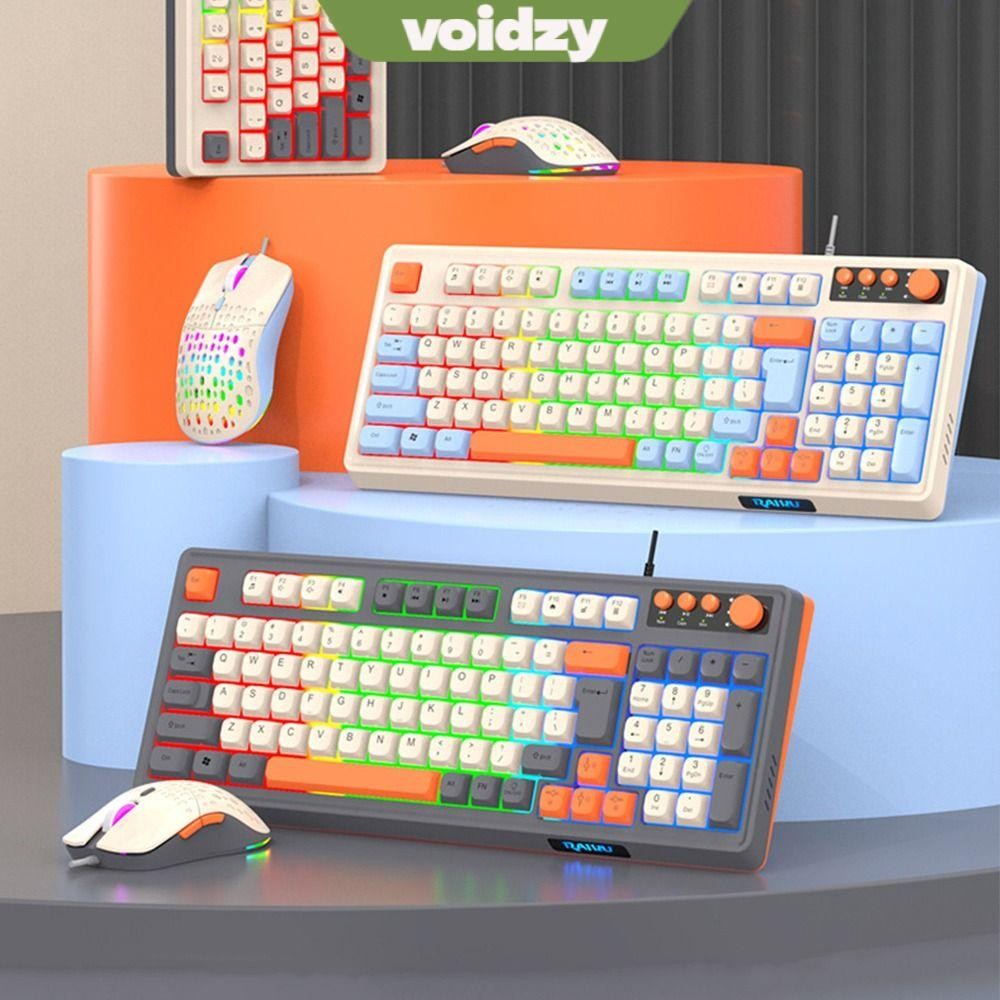 VOIDZY RAID T98 คีย์บอร์ด, ชุดเมาส์คีย์บอร์ดแสงแบ็คไลท์, การเชื่อมต่อ ...