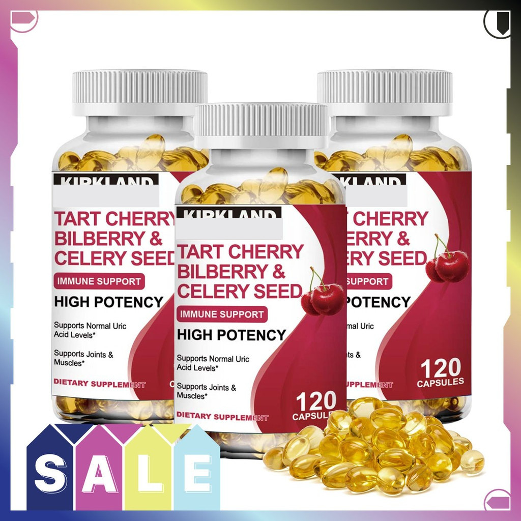 KIRK Tart Cherry Extract for Uric Acid Cleansing พร้อมแคปซูลเมล็ด ...