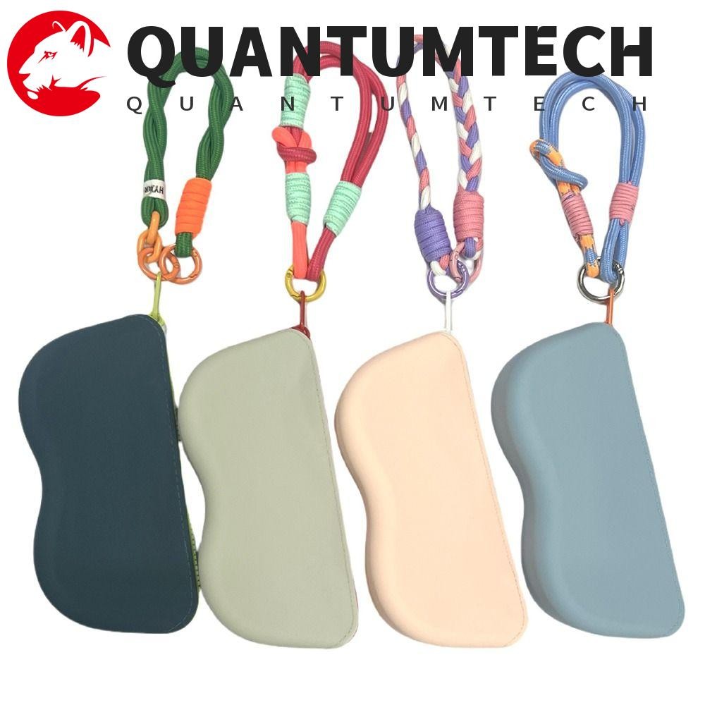 QUANTUMTECH กระเป๋าแว่นตาซิลิโคนสไตล์เกาหลี กันฝุ่นและกันน้ำ มาพร้อมเชือกพกพาสะดวก | Shopee Thailand