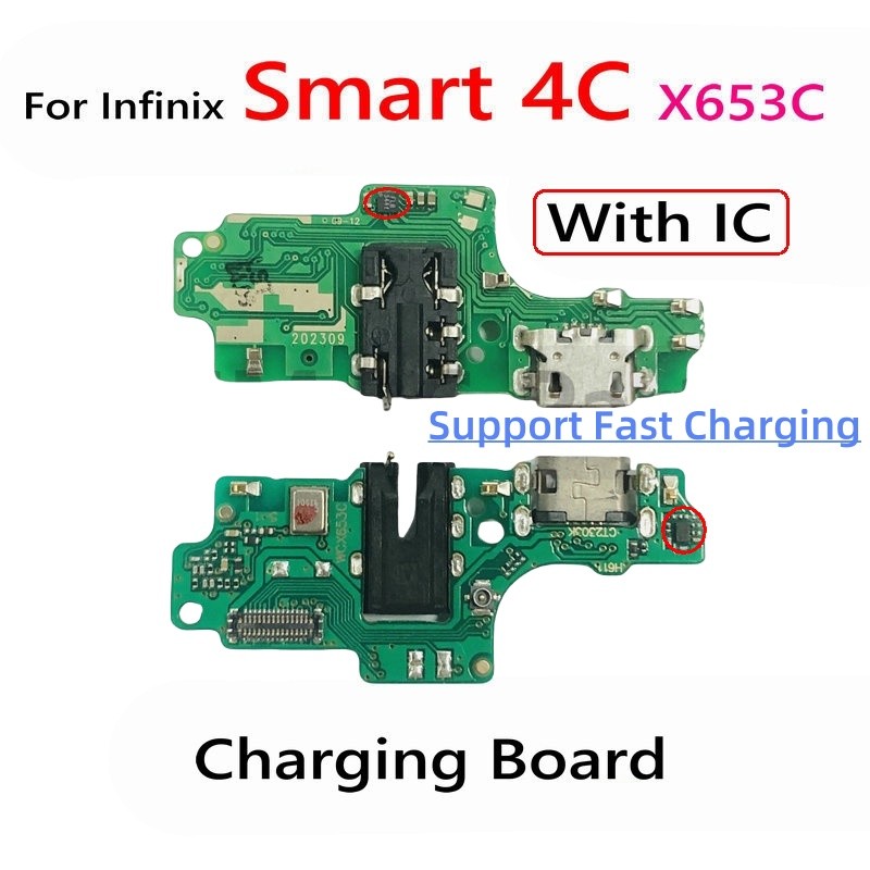 สําหรับ Infinix Smart 4C X653C USB ชาร์จพอร์ตบอร์ดพร้อม IC เปลี่ยนซ่อม ...