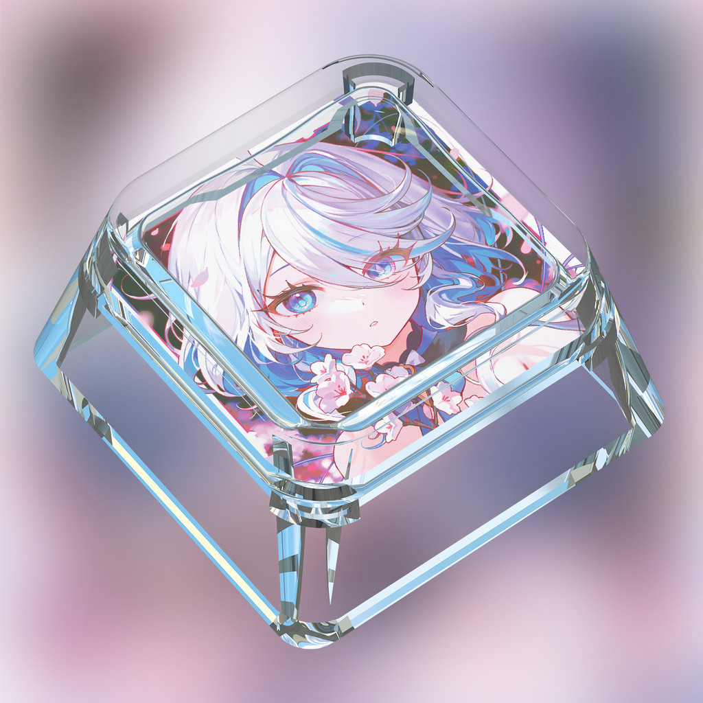 Genshin Impact Focalors & Furina Custom Translucent ESC Keycap - Hydro ...