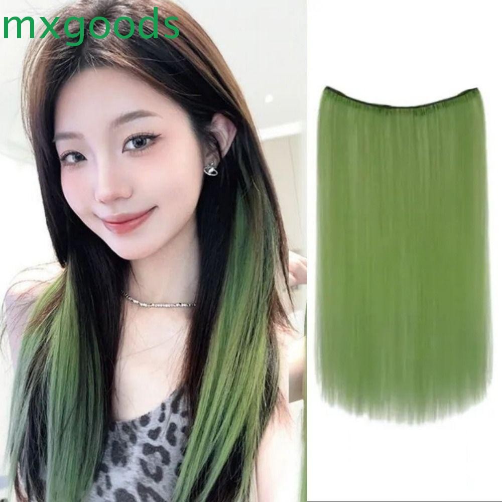 MXGOODS วิกผมย้อมอเนกประสงค์ ทรงผมตรงยาว พร้อมคลิปสังเคราะห์ ใช้งานได้ทุกวัน | Shopee Thailand
