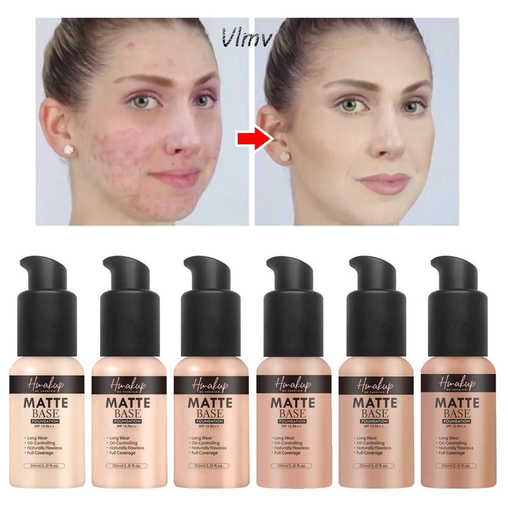 VLMV Matte Liquid Foundation, Make Up Skin Tone Liquid Foundation, ขวด ...