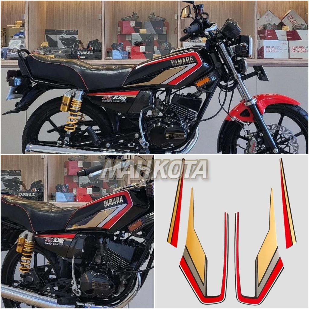 MERAH STRIPING สติ๊กเกอร์รายการร่างกายyamaha RX KING 1992 rxking ครบชุด ...