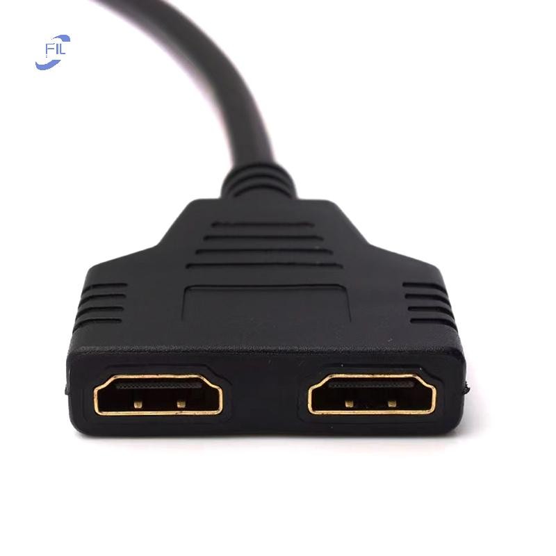 FIL One Input Two Output Splitter Cable 1 ชาย 2 หญิง Y Splitter อะแดปเต ...