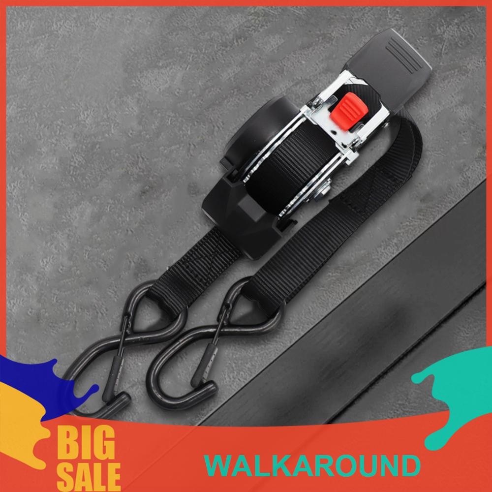 Retractable Ratchet Strap with Safety S Hooks Ratchet Tie Down Strap ...