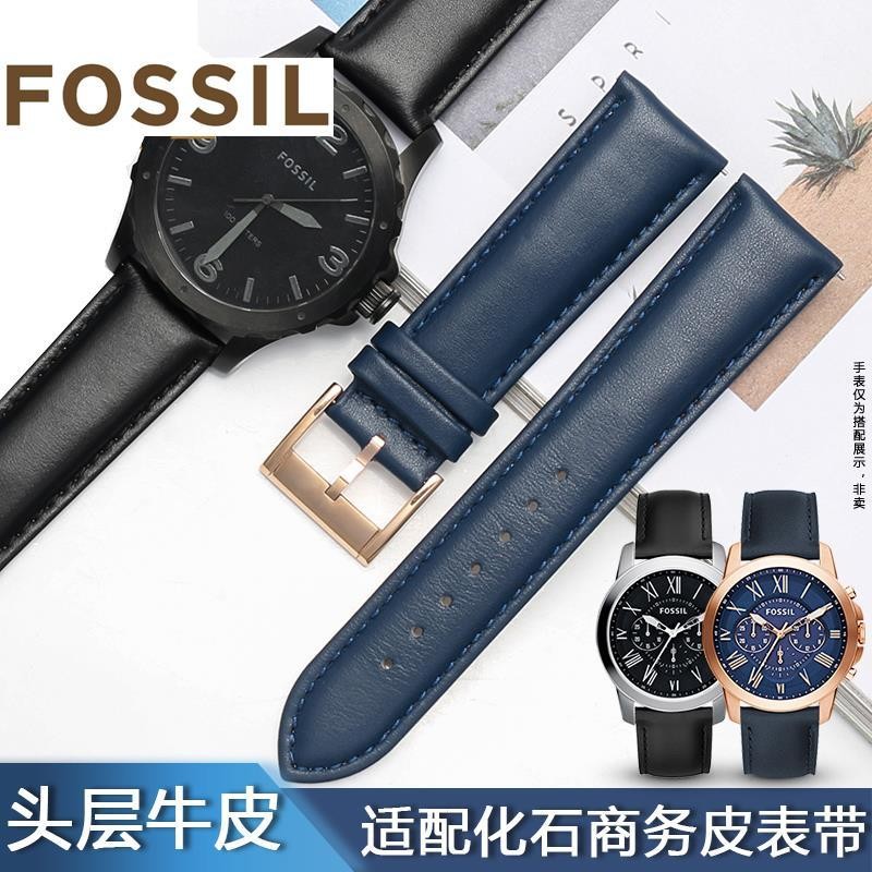 สายนาฬิกา FOSSIL FOSSIL สายหนังแท้ Men 20 22mm ME3028 3029 3104 FS5567 ...
