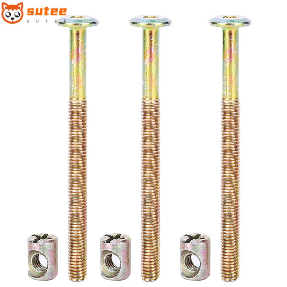 SOTEE 10 ชิ้น Hex Socket Head Cap สกรู, อะไหล่ M6 x 100 มม. Cross Dowel ...