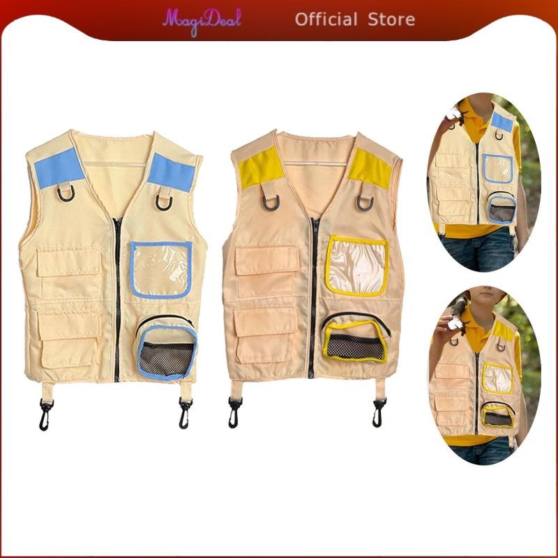 MagiDeal Kids Explorer Vest, Outdoor Adventure Vest, Role Play Vest, คอ ...