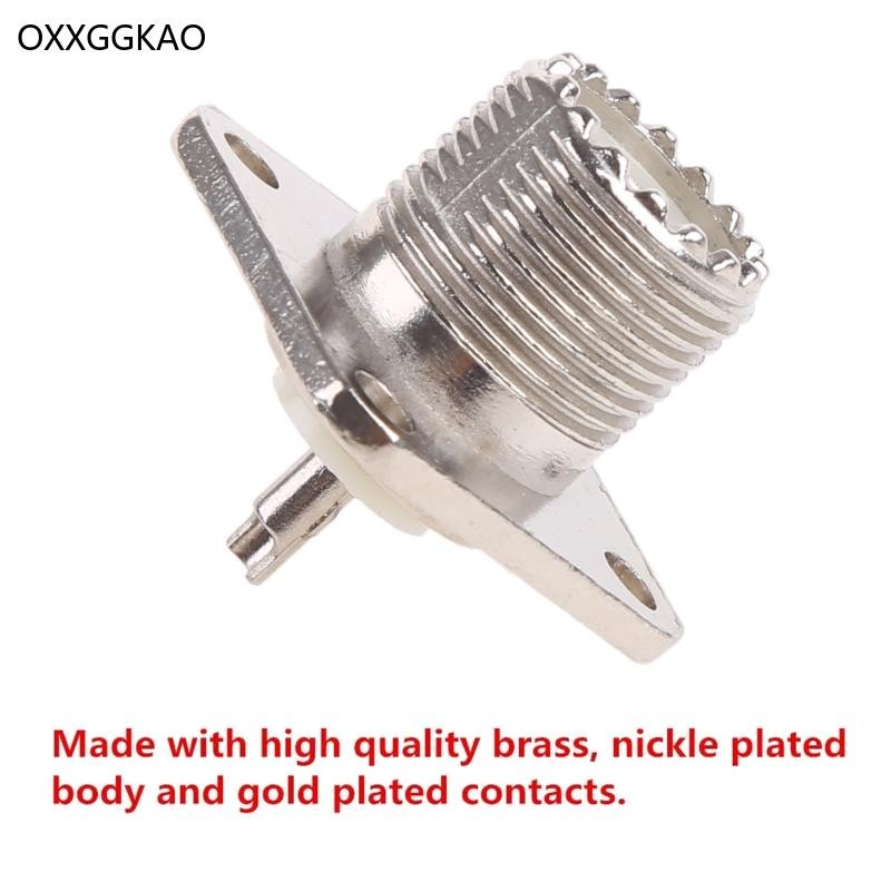 OXXGGKAO SO 239 ตัวเชื่อมต่อ SO239 UHF แจ็คหญิง RF Coax Connector 4 ...