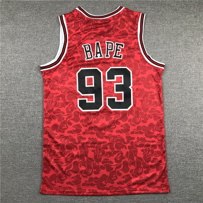 เสื้อ NBA Chicago Bulls หมายเลข 93 ร่วมกับ Bape ปี 2025 | Shopee Thailand