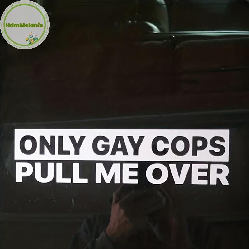 HDMM ตลกเฉพาะ Cops Pull Me Over Decal - สติ๊กเกอร์ Pvc ทนทานสําหรับ ...