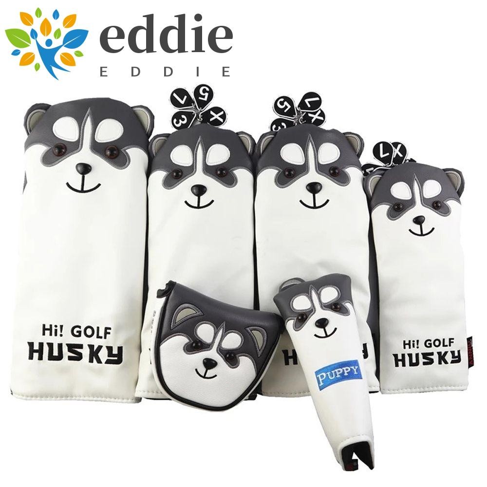 EDIE Golf Club Headcover การ์ตูน Golfer ของขวัญใบมีดพัตเตอร์ Mallet ...