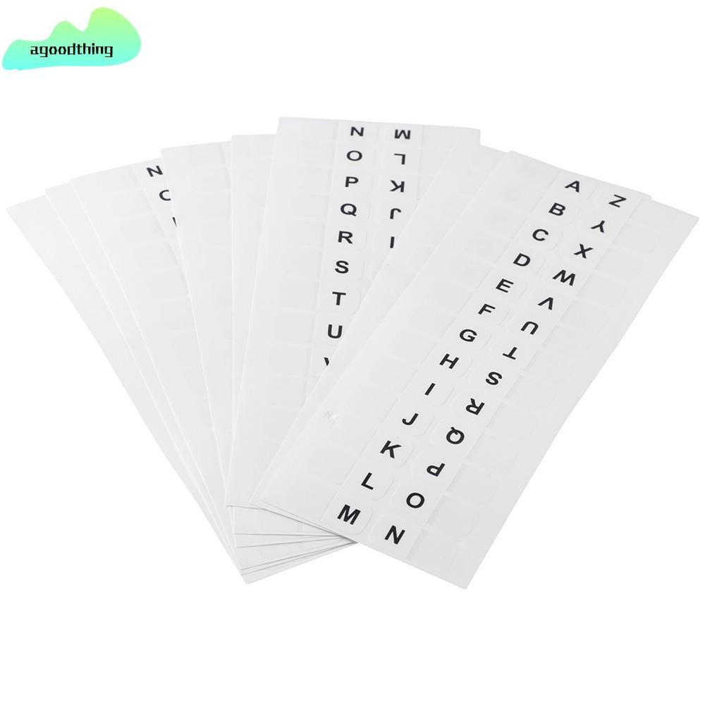 AGOODTHING แท็บเหนียว, AZ Self-Adhesive Index Tabs, Small White 208PCS ...