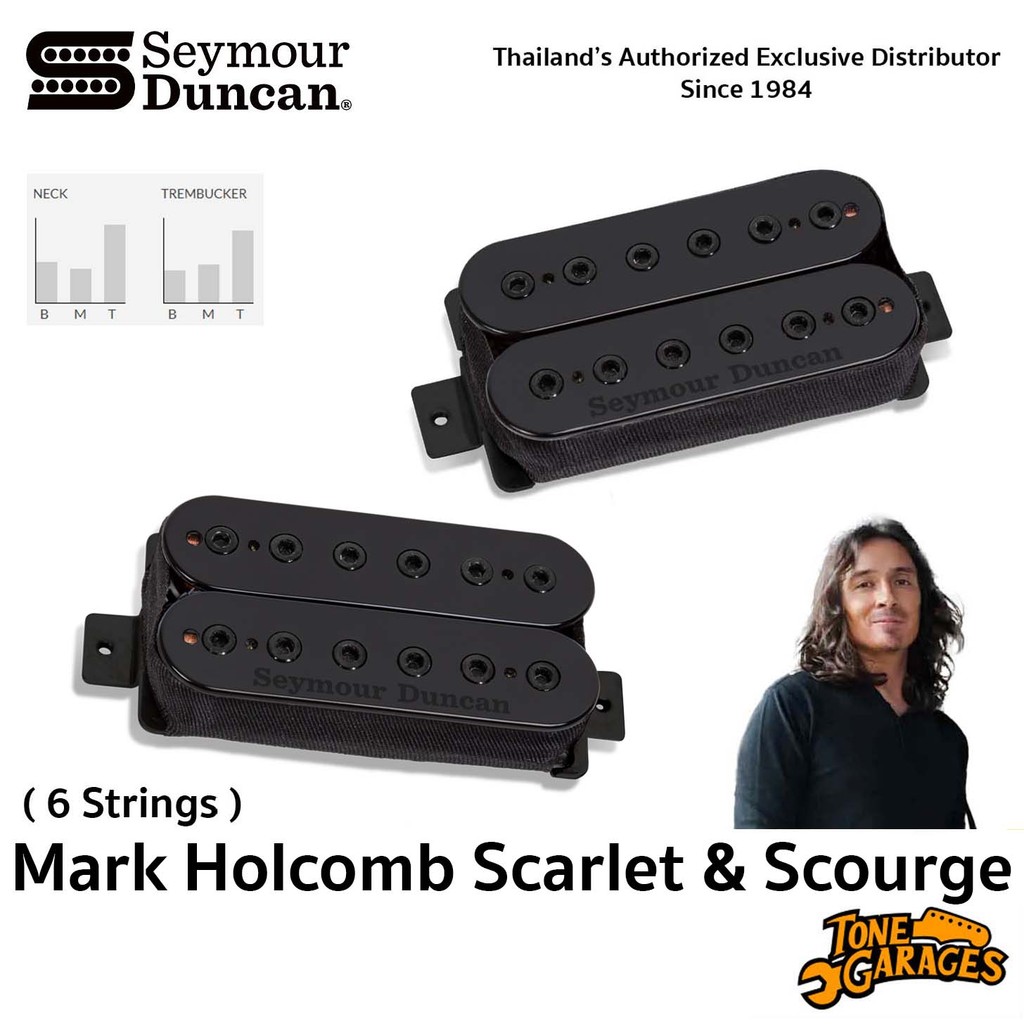 Seymour Duncan Mark Holcomb Scarlet & Scourge Pickups 6 String ปิ๊กอัพ ...