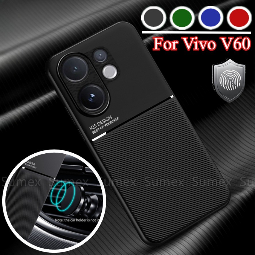 สําหรับ Vivo V60 V2511 5G 5G เคสโทรศัพท์ Matte หนัง Soft TPU ปลอก ...