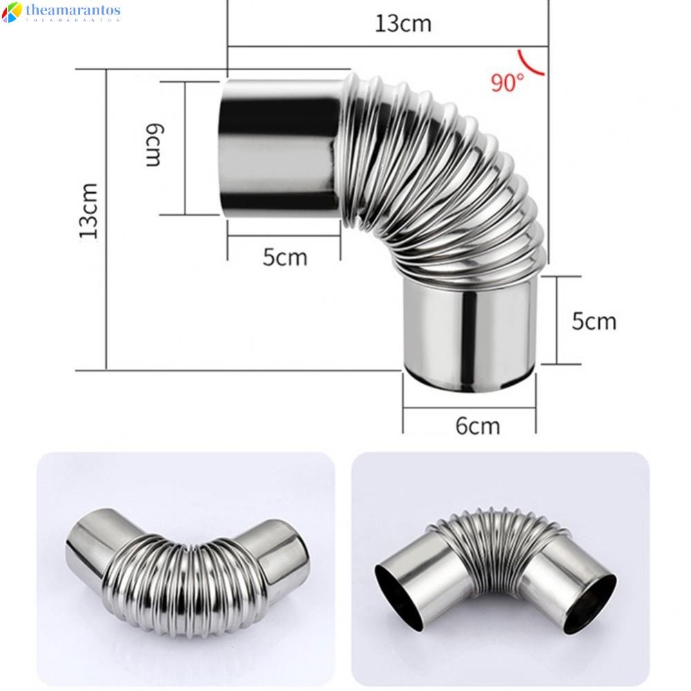 เหล็กสแตนเลส 90°ท่อปล่องข้อศอก Bend Multi Flue เตาท่อ 60/70/80 มม | Shopee Thailand