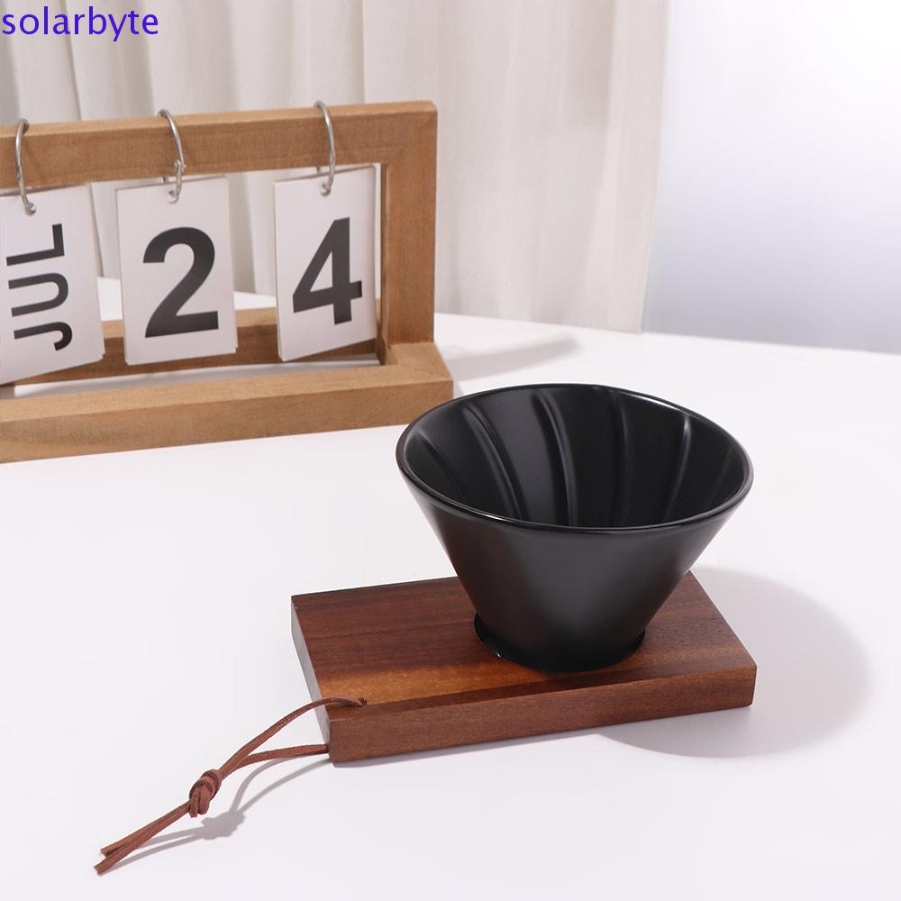 ตัวกรองกาแฟ SOLARBYTE, Reusable Porcelain Dripper Coffee Dripper กรวย, แบบพกพาเป็นมิตรกับ ...
