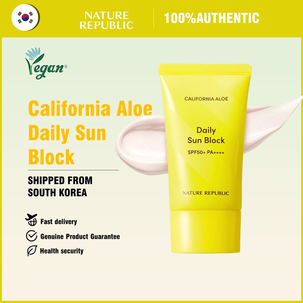 [Nature Republic] California Aloe Daily Sun Block (57ml) Broad Spectrum ...