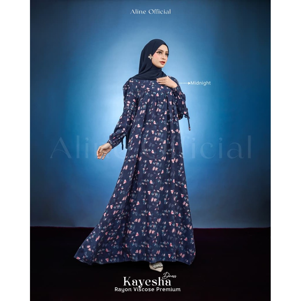 ชุดเดรส Kayesha by Aline (เดรสเรยอนพรีเมียม) | Shopee Thailand