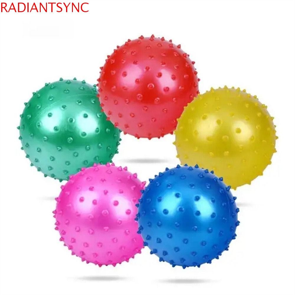 RADIANTSYNC ลูกบอลเป่าลม, เกมแบบโต้ตอบ Bouncing Rubber Ball, ของเล่นชายหาดการพัฒนา Sensory Soft ...