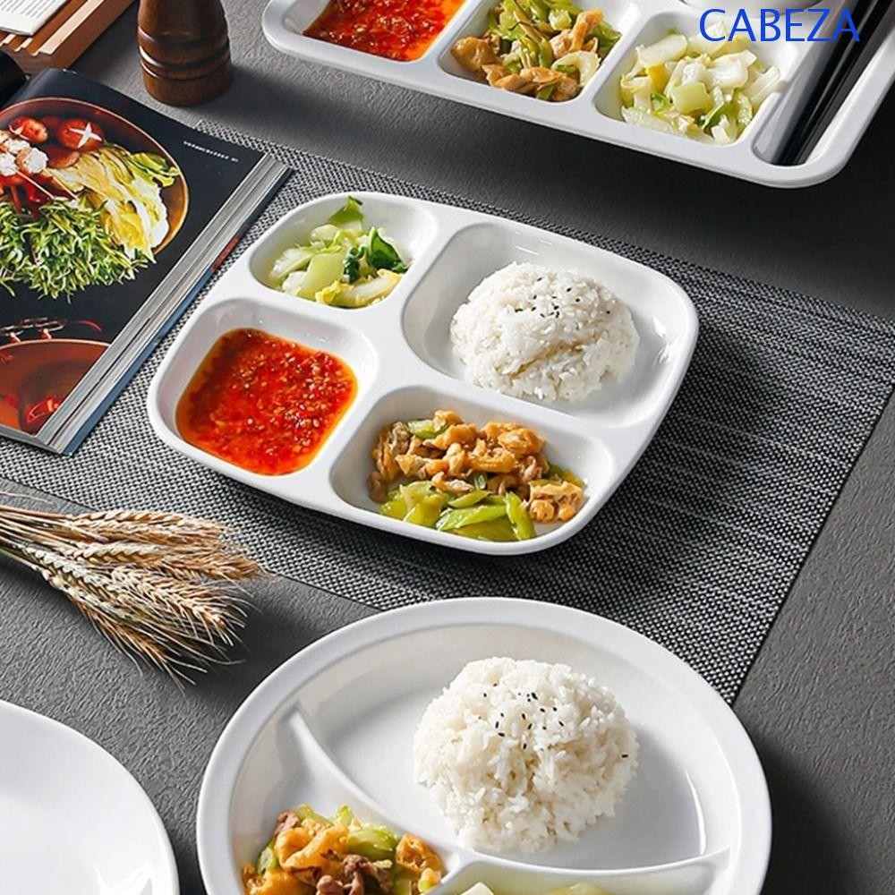 CABEZA Fast Food ถาด, Multigrid Serviceable Food Dinner Plates ...