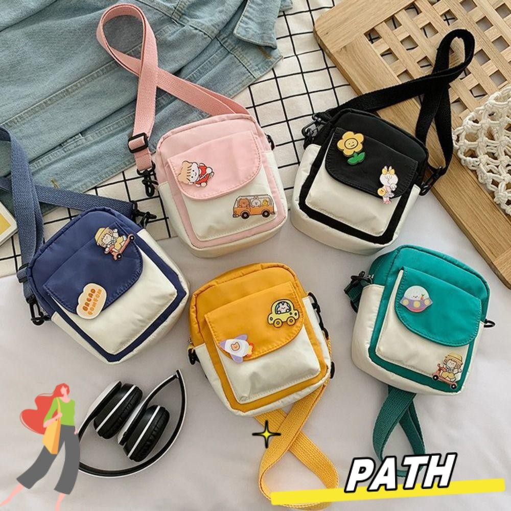 PATH Mini Shoulder Bag, Nylon Cute Small Satchel, Coin Wallets Little ...