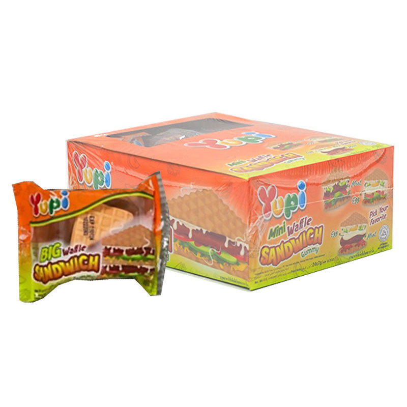 ยูปี้ กัมมี่ มินิแซนวิช 7 ก. 24 ชิ้น (YUPI Gummy Mini Sandwich 7 g 24 ...