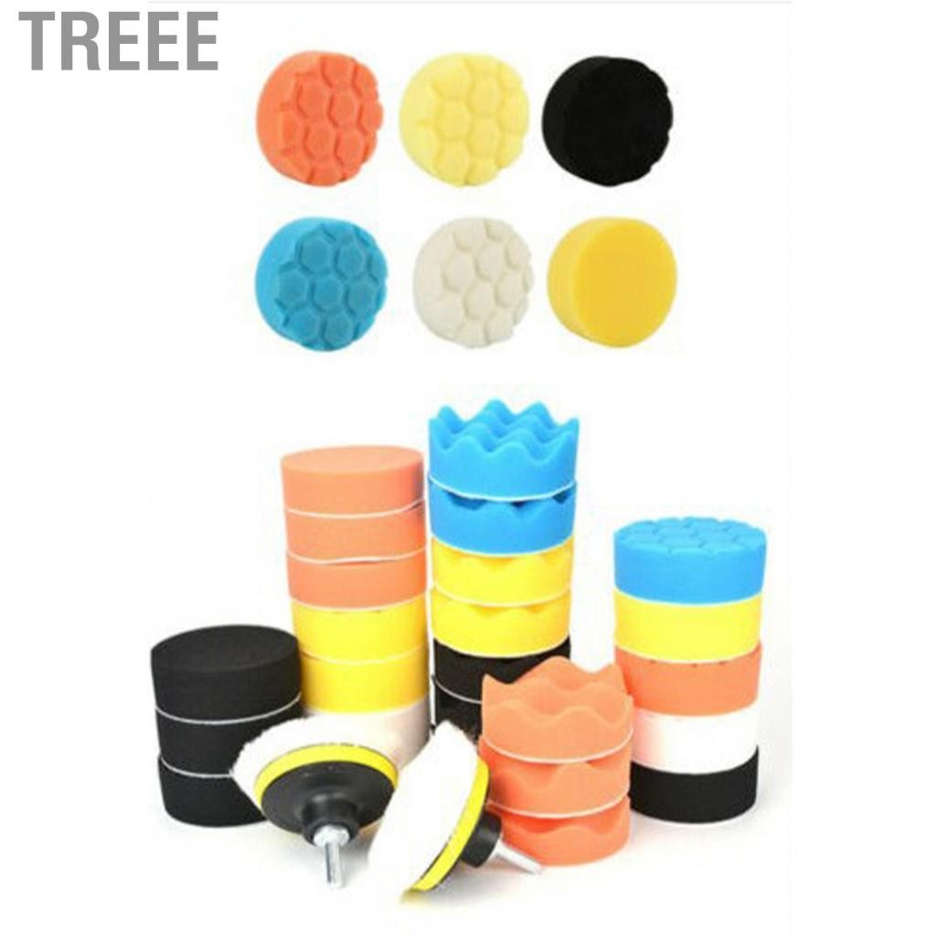 Treee Treee-th ฟองน้ำขัดแผ่น Ultra Fine สำหรับรถยนต์ที่มีรายละเอียด 5 แพ็ค | Shopee Thailand