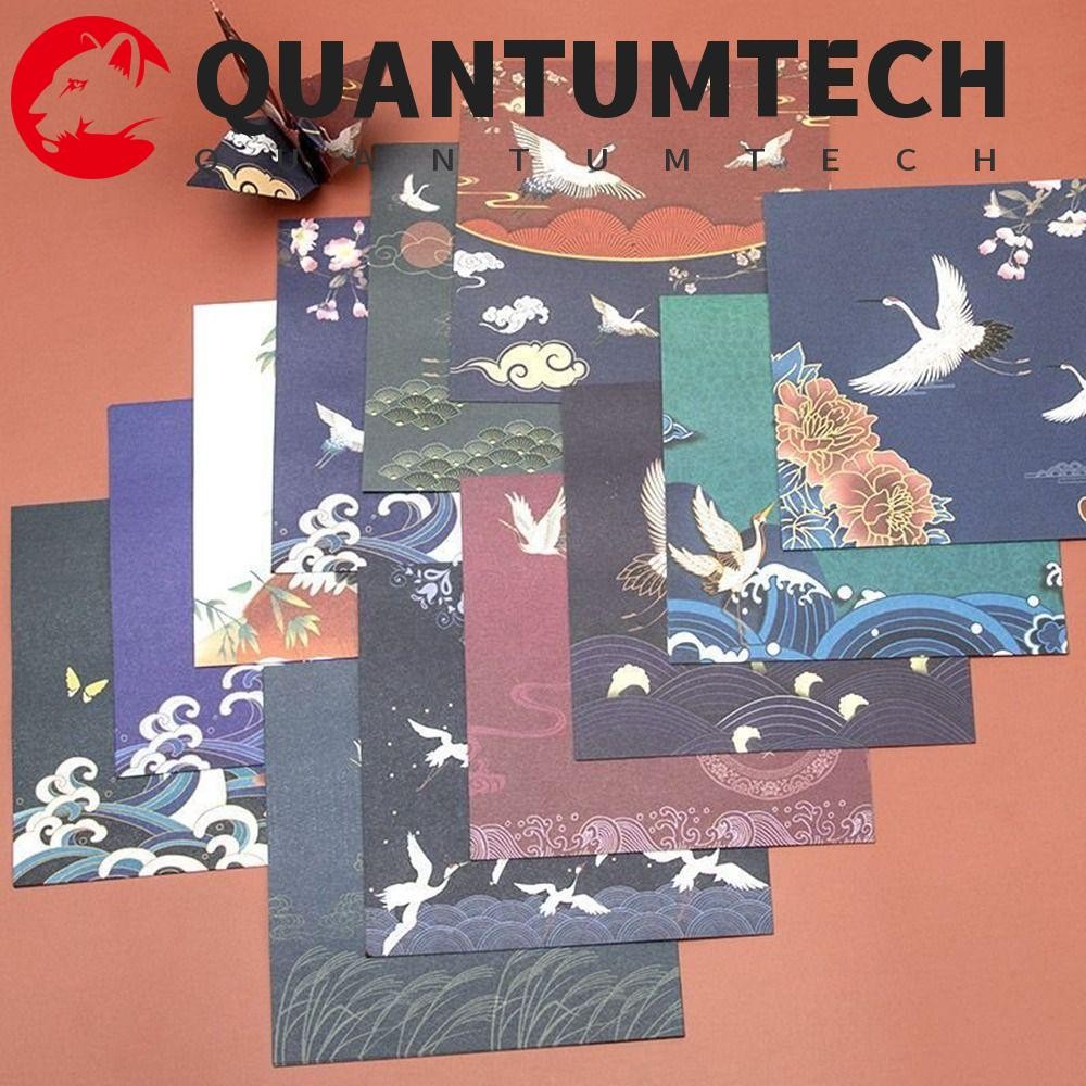 QUANTUMTECH 70 ชิ้น/เซ็ตเครนพิมพ์กระดาษ,สแควร์ 14.2 ซม.สไตล์จีน Origami กระดาษ, Creative ...