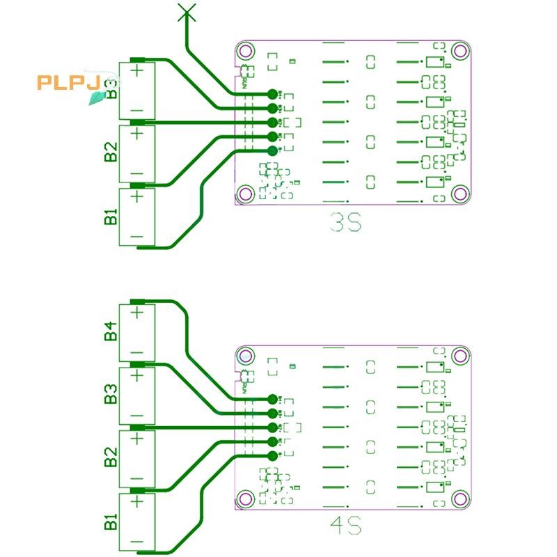 PLPJ BMS 2S 3S 4S Active Balancer Board 1.2A Lifepo4 Lipo Li-ion Energy Transfer Equalizer โมดูล ...