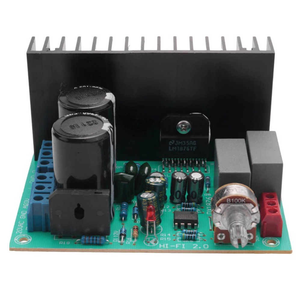 LM1876 รุ่น 50W 2.0 เพาเวอร์แอมป์สเตอริโอไฮไฟเพาเวอร์แอมป์บอร์ด ...