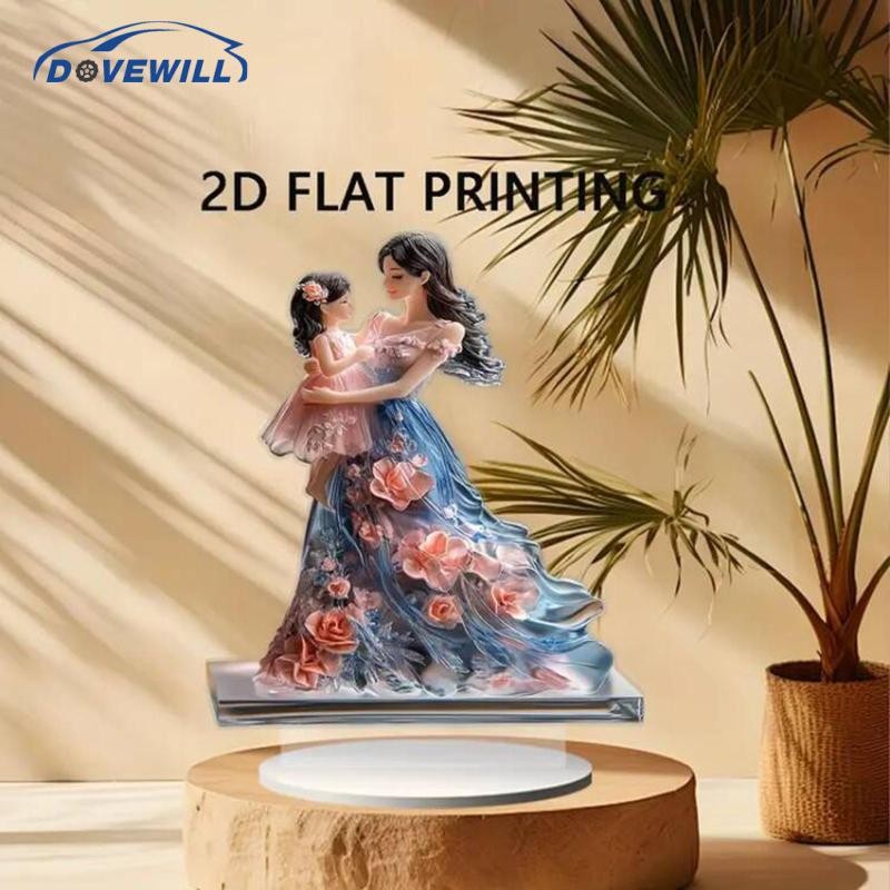 [Dovewill] ศิลปะภาพแม่พระศักดิ์สิทธิ์ 2D พร้อมฐาน เพื่อเครื่องประดับตกแต่งโต๊ะ สำหรับโต๊ะทำงาน ...