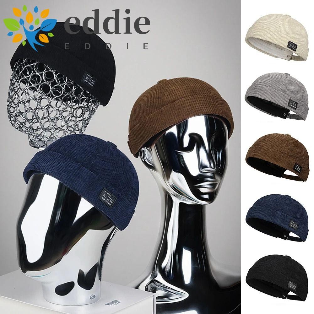 หมวก Edie Vintage Docker Cap แบบ Corduroy ทรง Soft Dome Melon Cap สวม ...