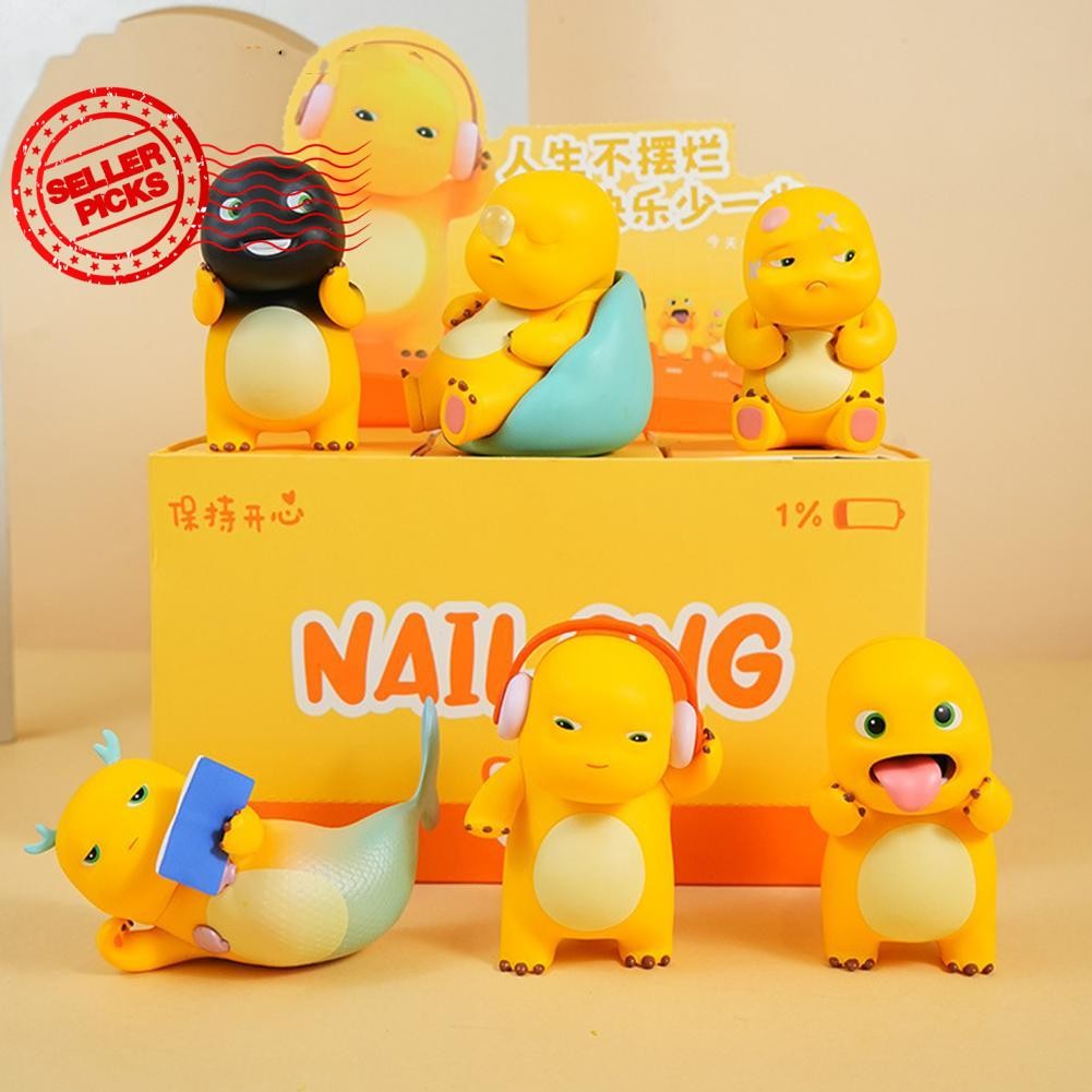 Nai Long Laying Flat Series เดสก์ท็อปเครื่องประดับรูปนมรูปอินเทรนด์ Nai ...