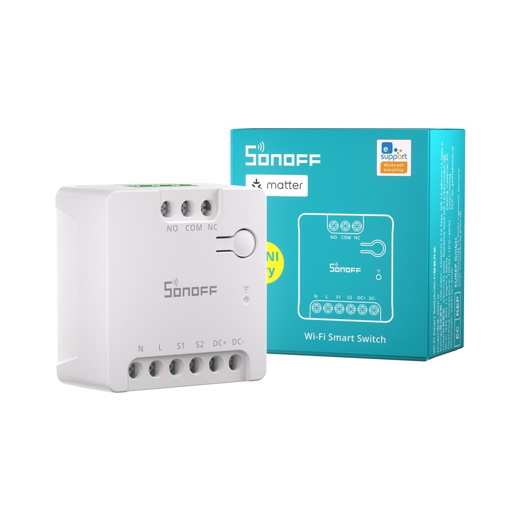 SONOFF MINI-D Dry Contact Wi-Fi Smart Switch Matter Relay DC Low Power ...