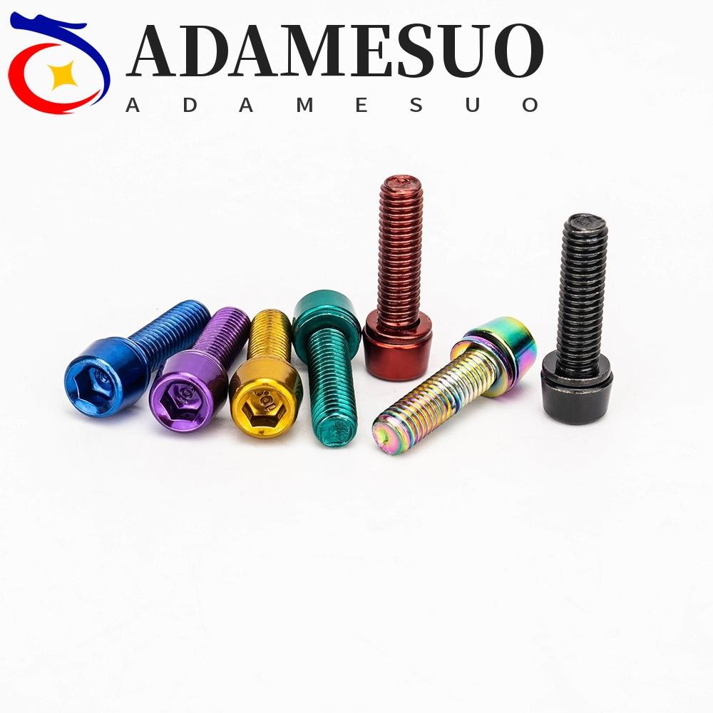 ADAMESUO จักรยาน Bolts Set 6PCS, M5*18 มม. สแตนเลส สำหรับ Stem และ Riser ใช้งานได้ทั้ง MTB และ ...