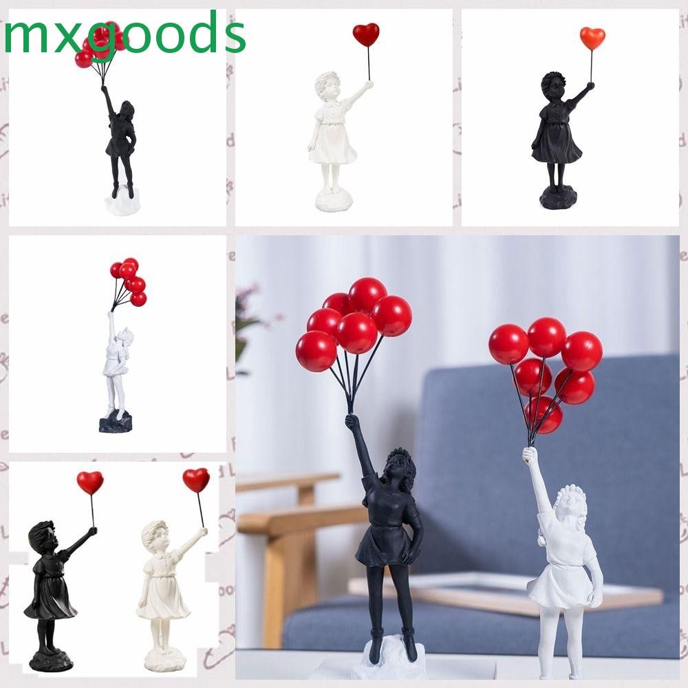 MXGOODS บินบอลลูนตุ๊กตาสาว,งานฝีมือเรซินไม่มีประติมากรรมธนาคารกลิ่น,ความรักสร้างสรรค์ที่สมจริงสี ...