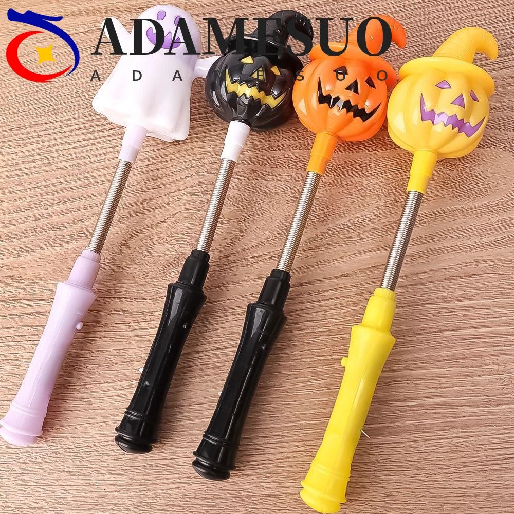 ADAMESUO ฮาโลวีนโคมไฟฟักทอง,กระพริบ Sticks Luminous ฤดูใบไม้ผลิ Glitter Stick, Light Up Wand ของ ...