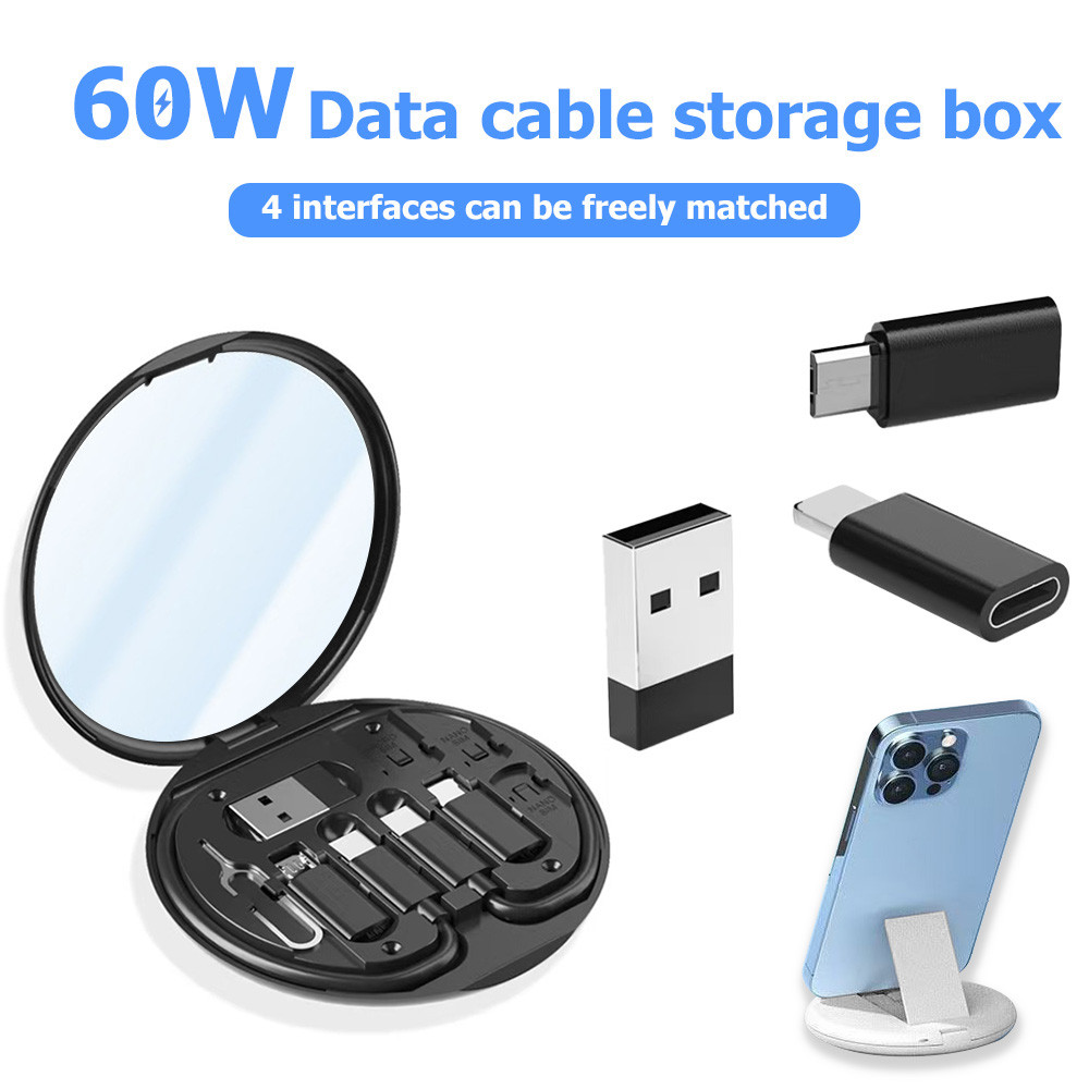 สายมัลติฟังก์ชั่นสําหรับ Usb-ABC/Usb 60Wpd Fast Charging ที่วางโทรศัพท์ ...
