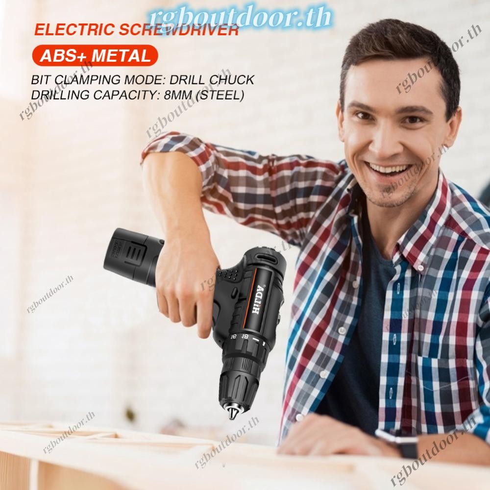 สว่านไฟฟ้าไร้สาย 28Nm สว่านไฟฟ้าไขควง 12V 2 ความเร็วตัวแปร Fast Charger ไฟ LED ในตัว 3900mAh ...